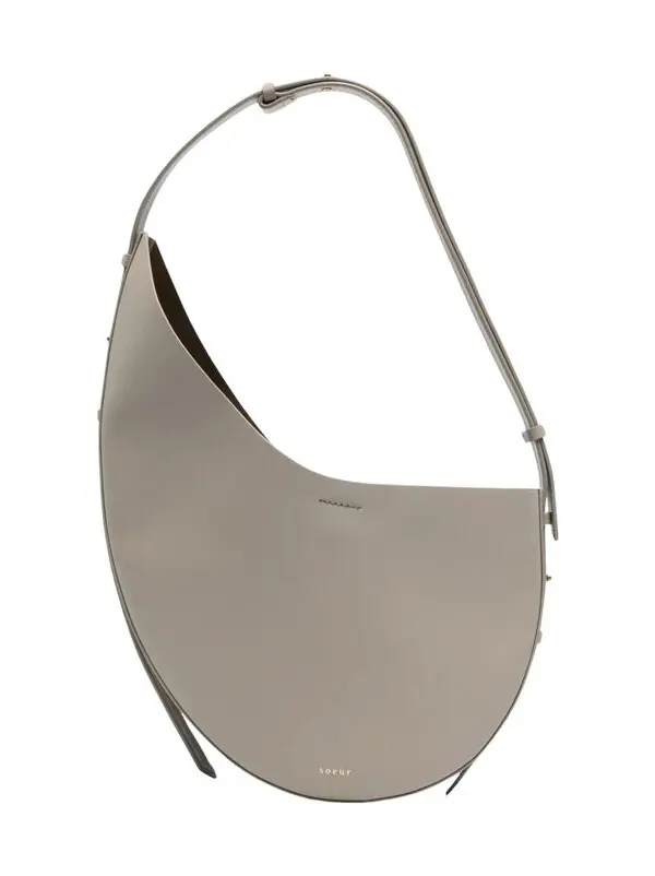 Soeur Winona Smooth Lambskin Hobo Bag - Grey