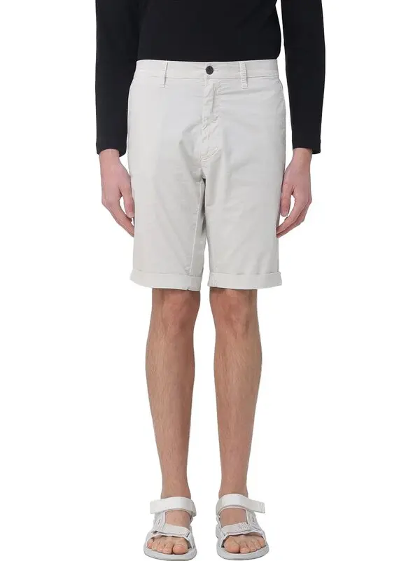 MASON'S Slim Fit Stretch Cotton Chino Shorts - Grey