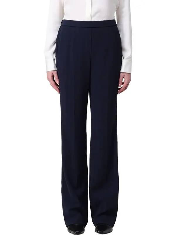 Theory Tailored Wide Leg Trousers - Blue