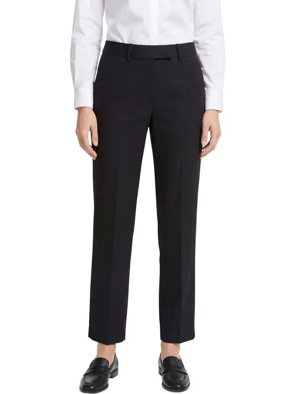 Federica Tosi Crêpe Slim Fit Trousers - Black