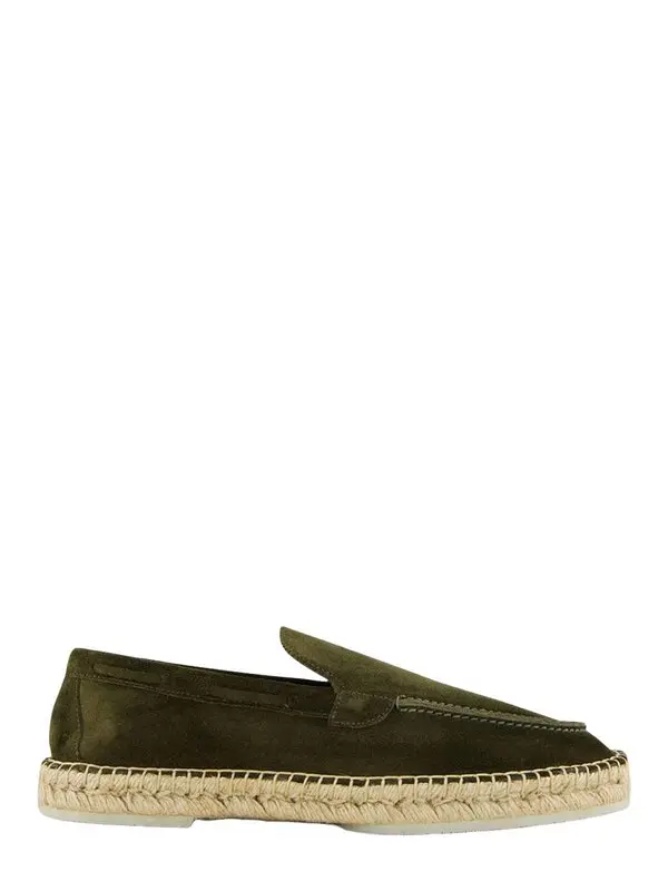 AURELIEN Seaside Suede Espadrilles - Olive