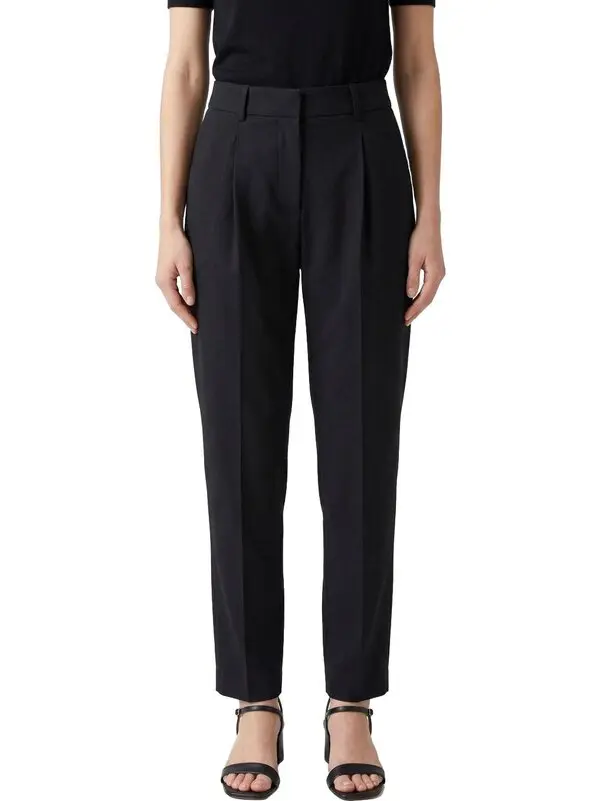 PT TORINO Classic Cotton Blend Trousers - Black