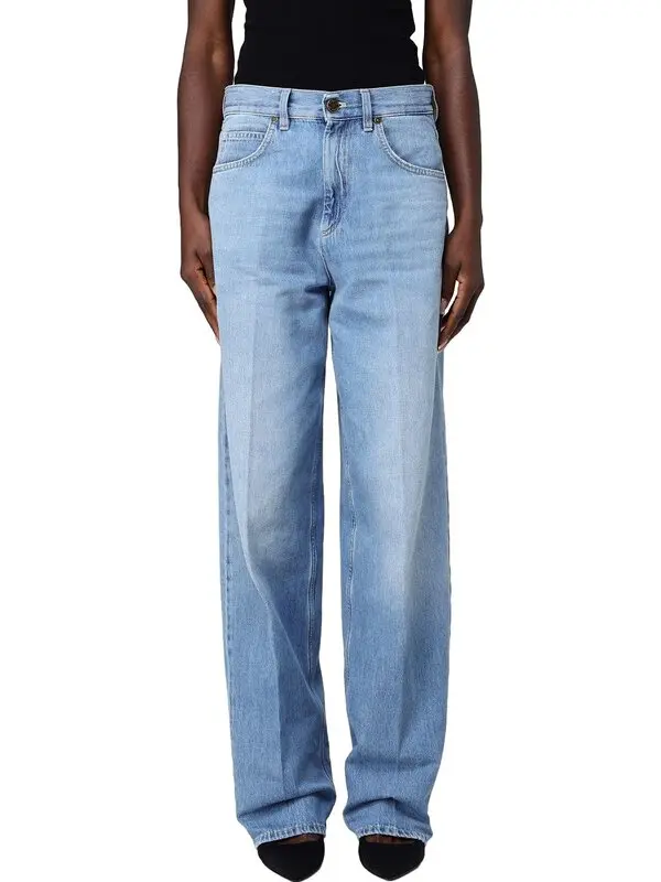 PT TORINO Five-pocket Bleached Denim Jeans - Blue