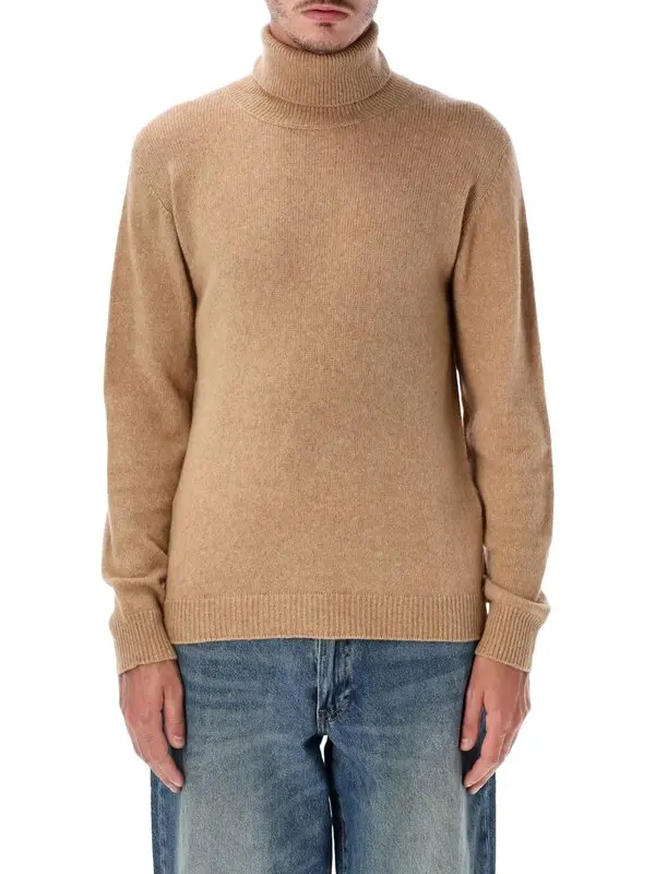 ROBERTO COLLINA Turtleneck Jumper - Sand