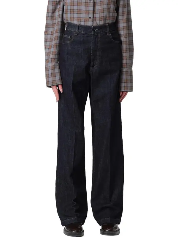 Barena Venezia Jeans Wide Leg, Dark Wash Denim - Navy