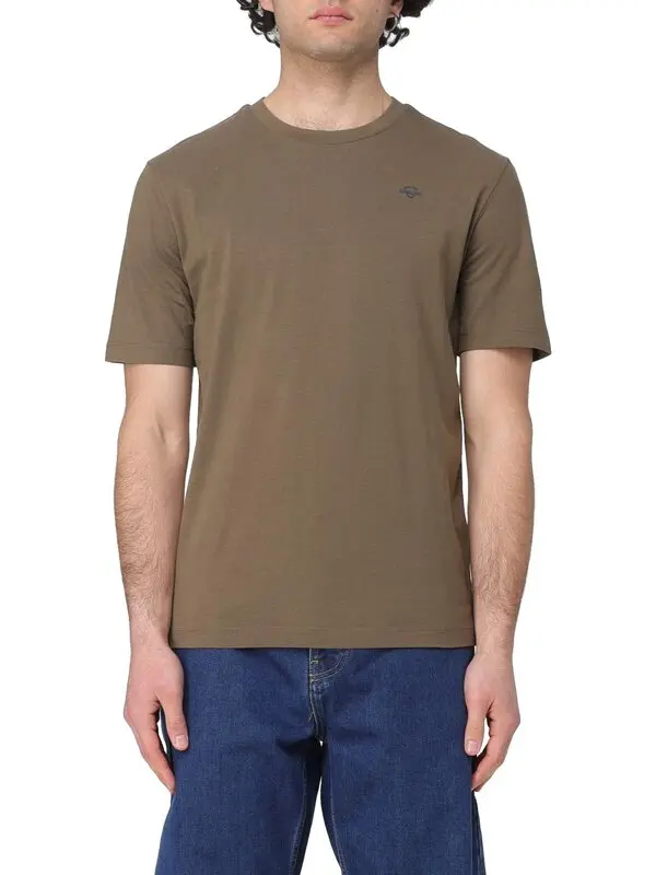 BLAUER. Cotton T-shirt With Logo - Green