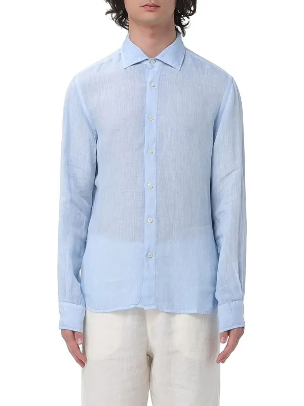 120% Lino Linen Shirt - Blue