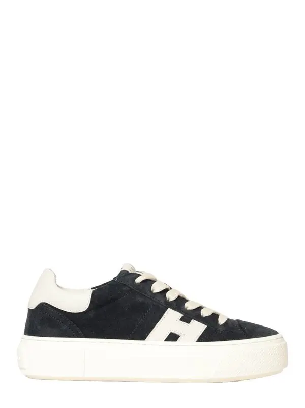 Hogan Platform Suede Sneakers - Black