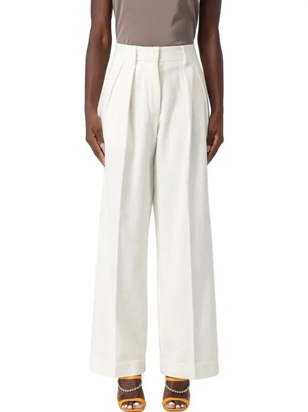 FORTE_FORTE Wide Leg Trousers - Ivory