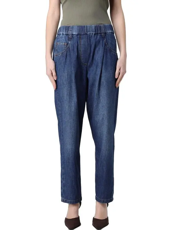 Brunello Cucinelli Baggy Fit Denim Jeans - Blue
