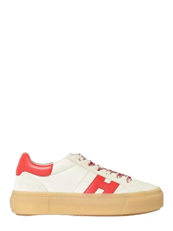 Hogan Crosswind Leather Sneakers - Beige