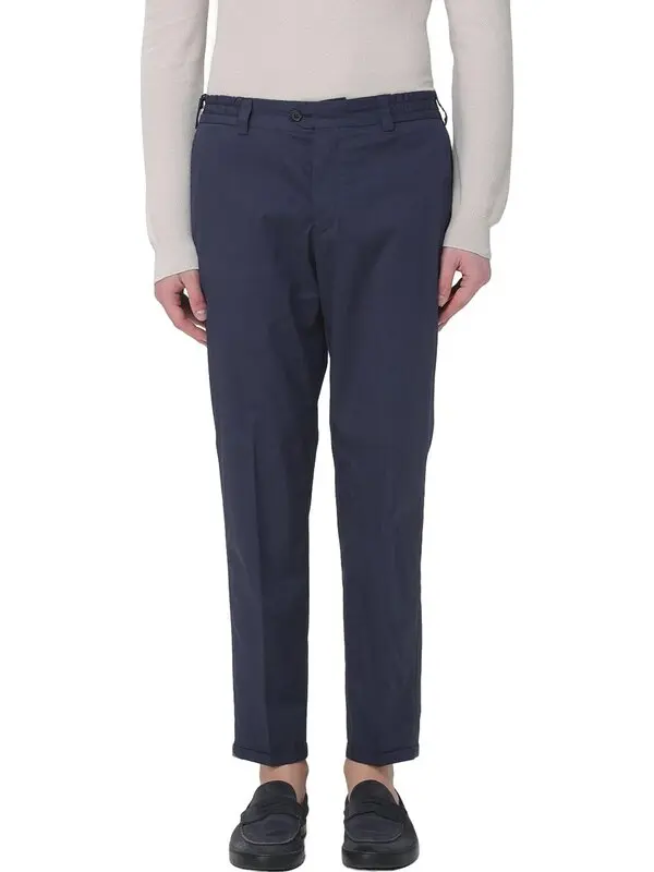 PT TORINO Cotton Blend Chino Trousers - Blue