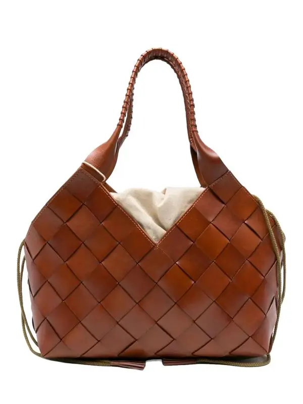 Dragon Diffusion Castello Woven Leather Bag - Cocoa