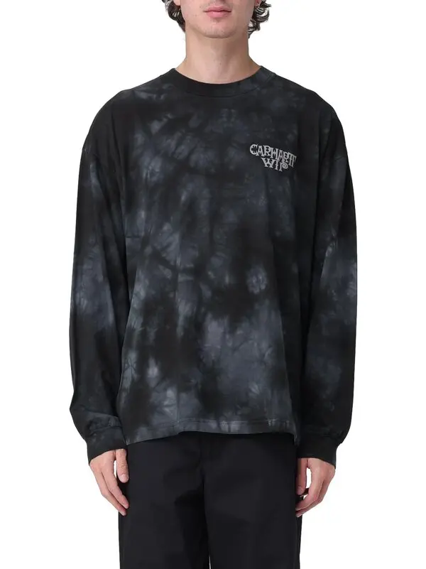 Carhartt Work In Progress Printed Organic Cotton Long Sleeve T-shirt - Grey