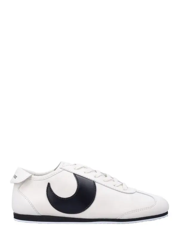 MARINE SERRE Astra Leather Sneakers - Beige