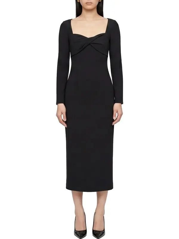 Roland Mouret Crêpe Sheath Dress - Black