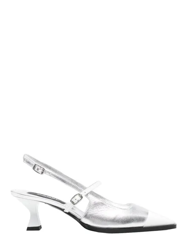CAREL Slingback Pumps - Silver