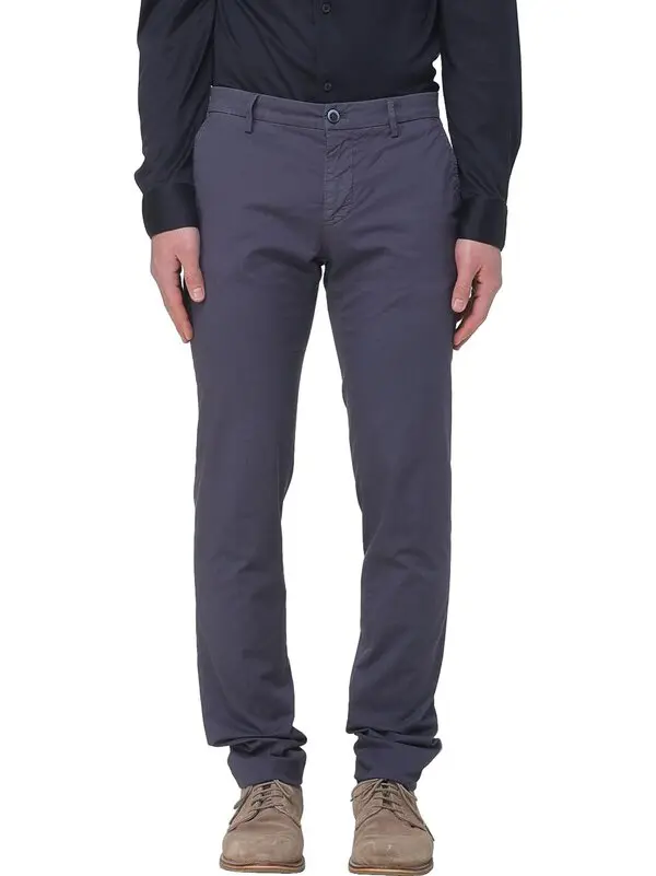 MASON'S Stretch Cotton Chino Trousers - Dust