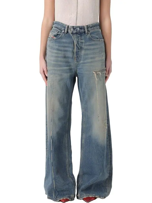 DIESEL® D-sire Wide-leg Jeans In Denim - Blue