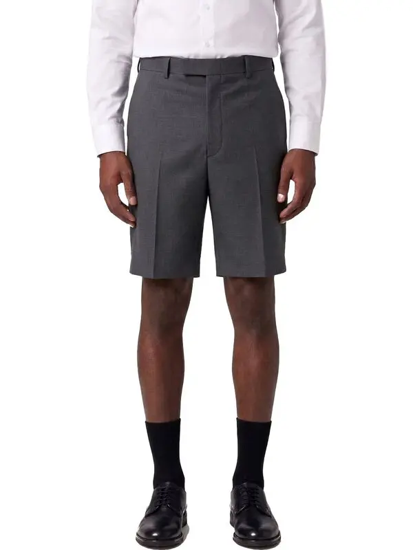 JIL SANDER Tailored Virgin Wool Shorts - Grey