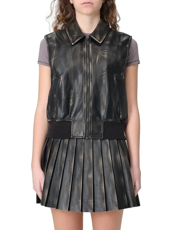 DIESEL® G-inko Faux Leather Jacket - Black