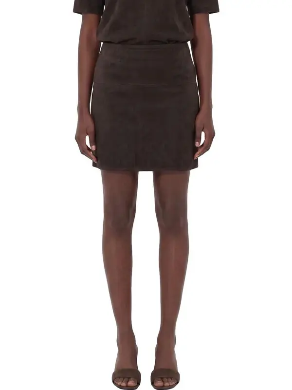 Loulou De Saison Suede Mini Skirt - Brown