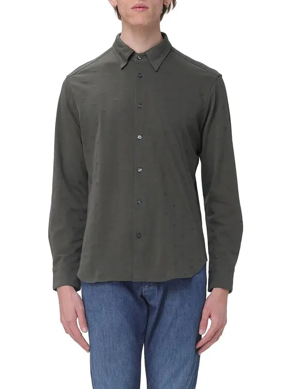 Emporio Armani Classic Cotton Shirt - Grey