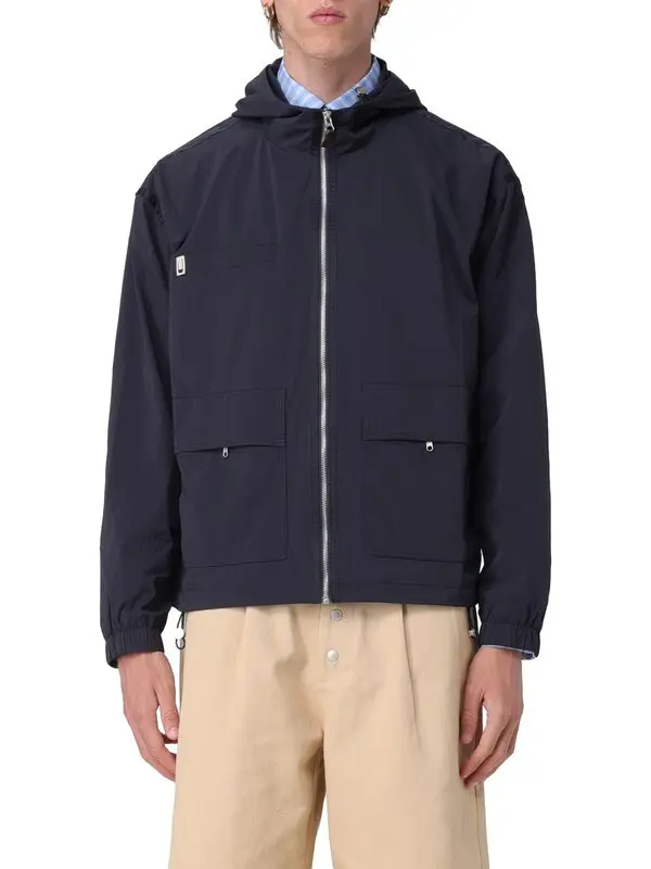 CARRER Nylon Hooded Windbreaker Jacket - Blue
