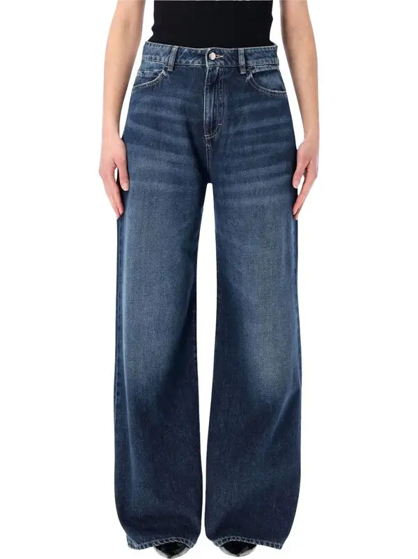ICON DENIM LOS ANGELES Cotton Wide-leg Jeans - Denim
