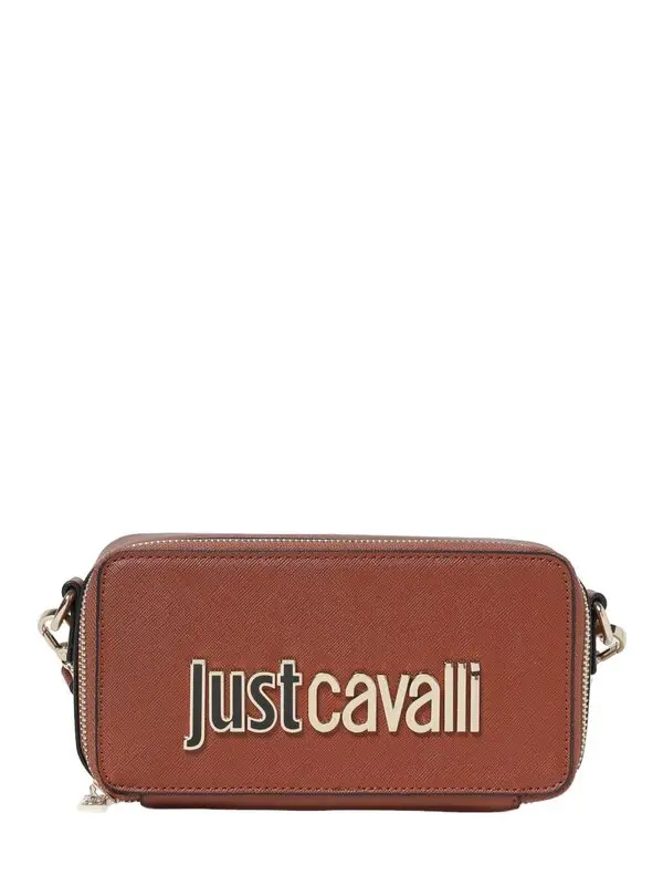 Just Cavalli Logo Camera Bag - Brown