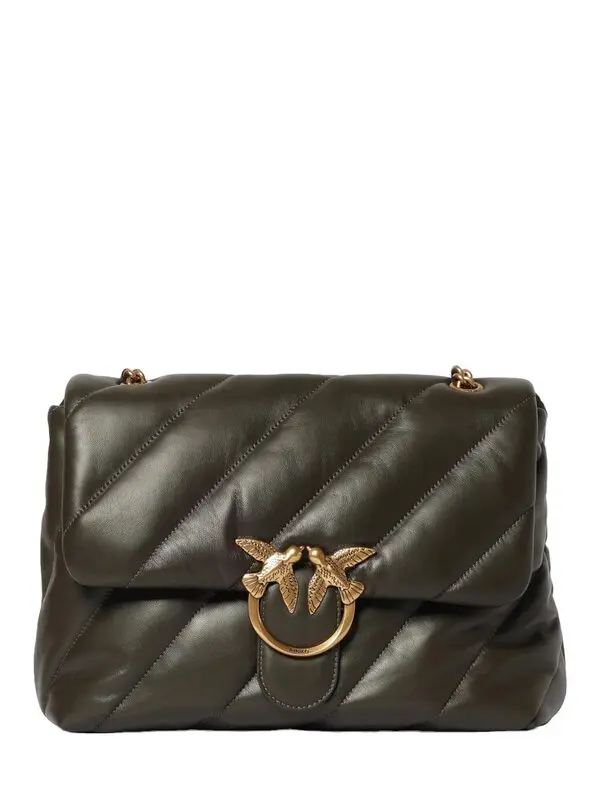 Pinko Quilted Shoulder Bag - Green