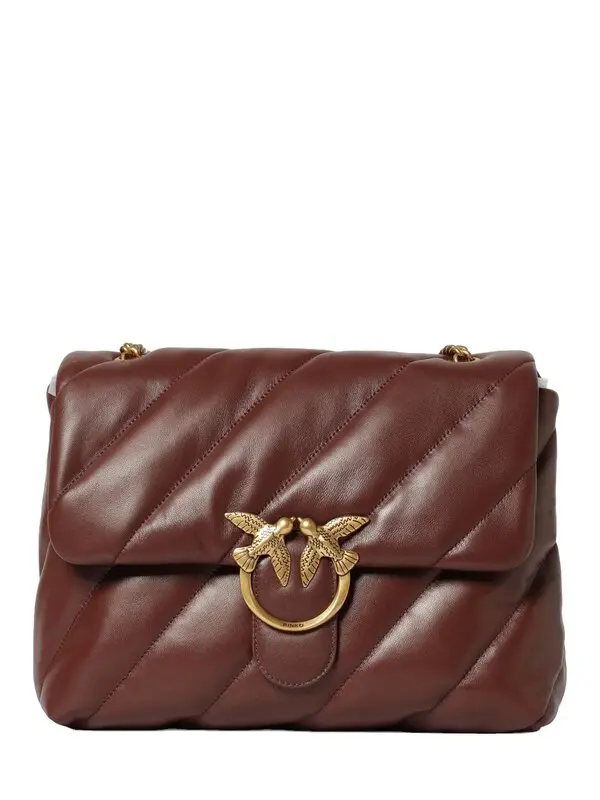 Pinko Quilted Shoulder Bag - Red