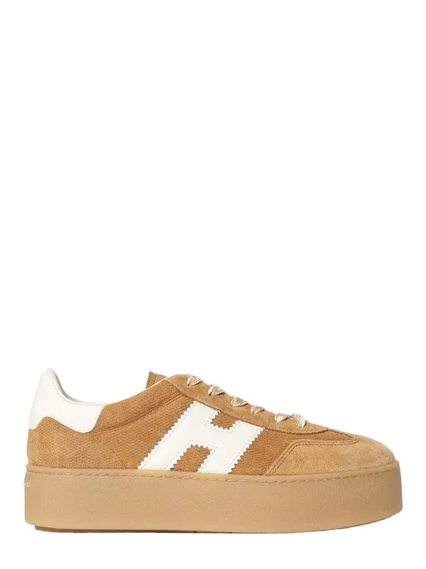 Hogan H698 Suede Lace-up Platform Sneakers - Brown