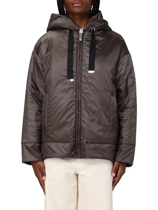 Max Mara Daria Hooded Nylon Puffer Jacket - Brown