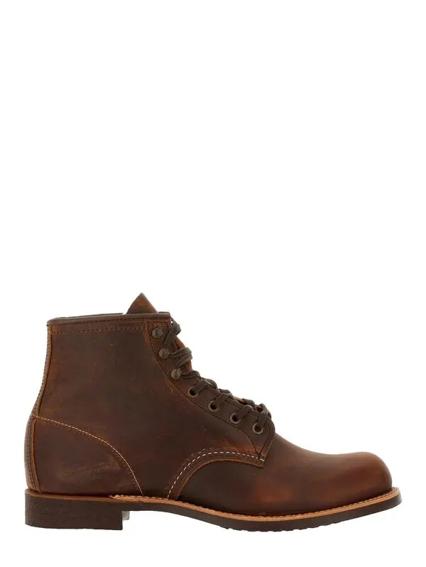 Red Wing Oiled Leather Lace-up Ankle Boots - Brown