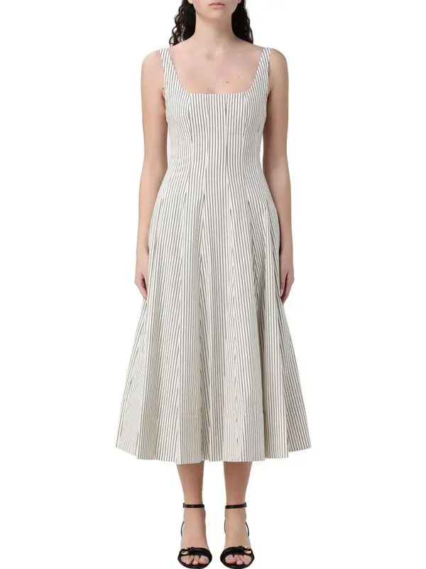 Staud Sleeveless Maxi Dress - Ivory