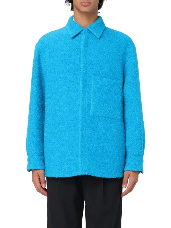 Valentino Garavani Textured Shirt Jacket - Blue