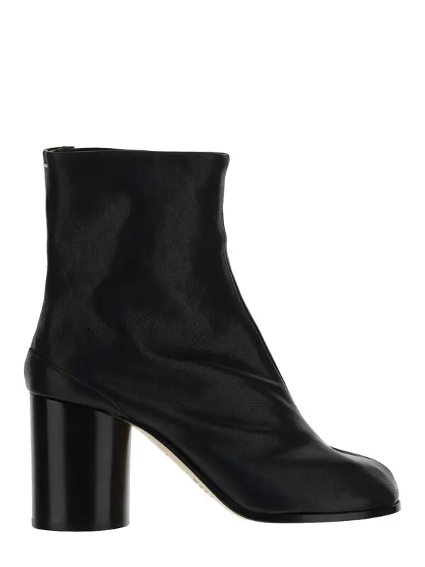 MAISON MARGIELA Tabi Leather Ankle Boots - Black