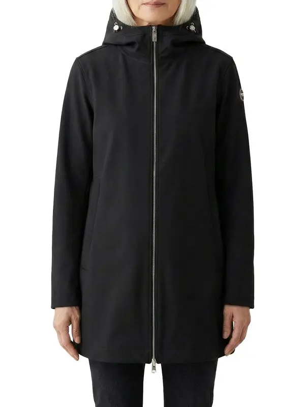 COLMAR Hooded Technical Raincoat - Black