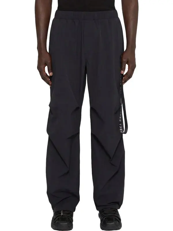 44 LABEL GROUP Stretch Technical Fabric Sport Trousers - Black