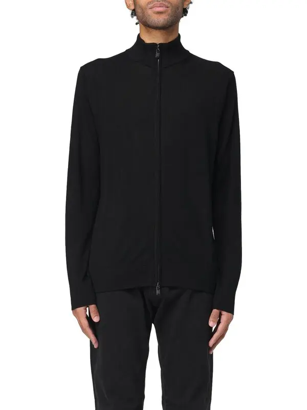 Emporio Armani Zip-up Jumper - Black