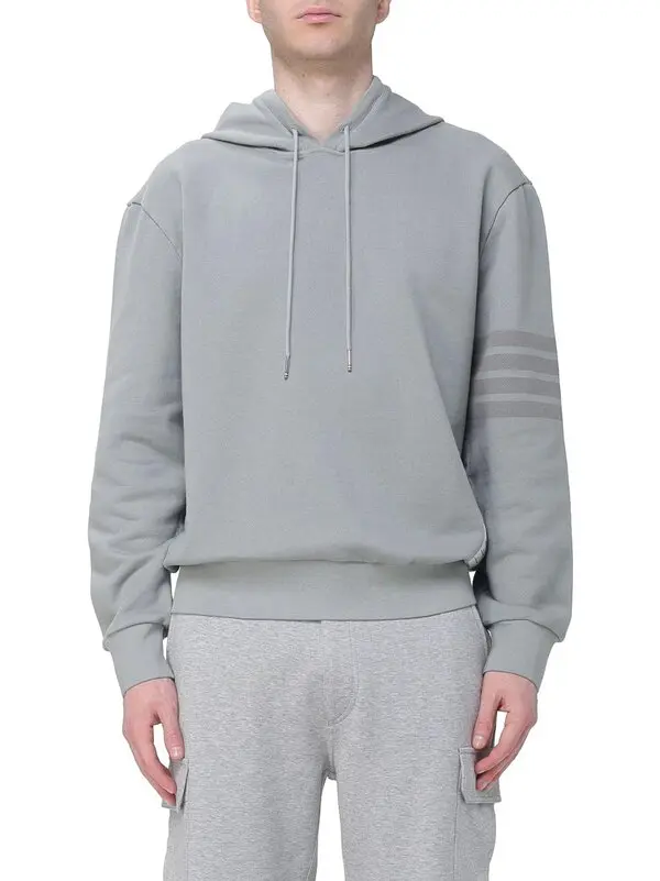 Thom Browne Cotton Hoodie - Grey