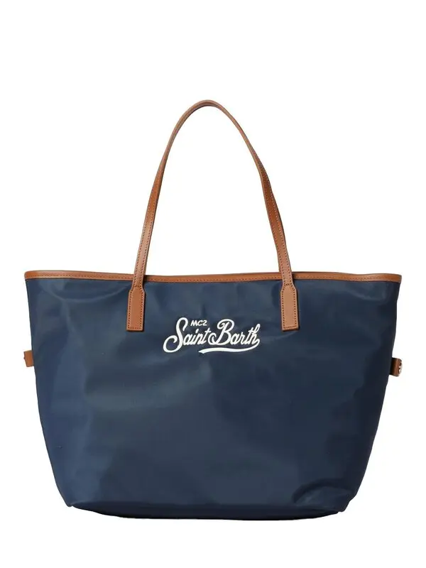 MC2 SAINT BARTH Nylon Shoulder Bag With Logo - Blue