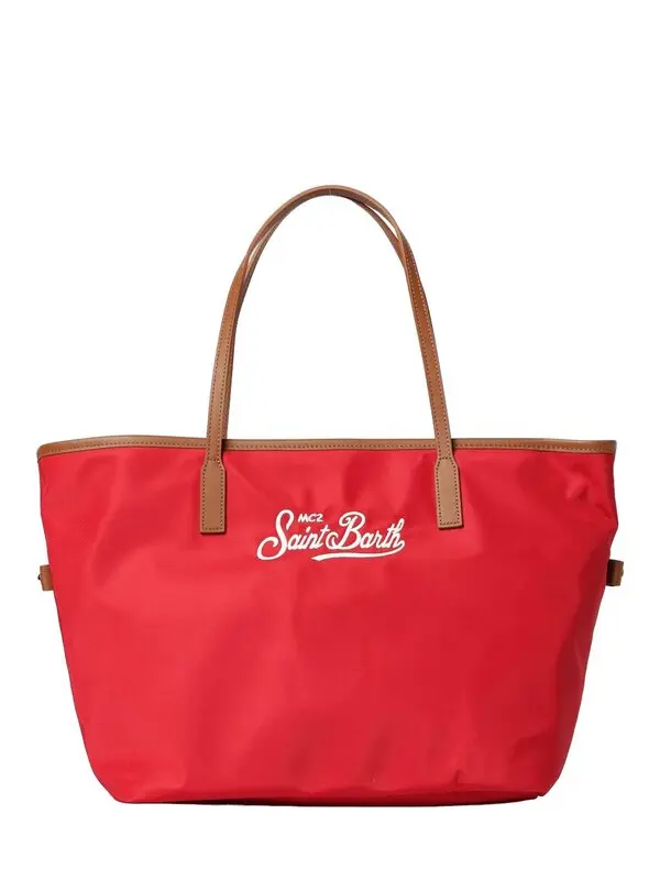 MC2 SAINT BARTH Nylon Shoulder Bag With Logo - Red