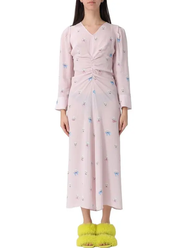 Fiorucci Printed Viscose Midi Dress - Pink