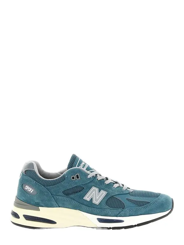 NEW BALANCE Made In Uk Suede And Mesh Sneakers - Blue