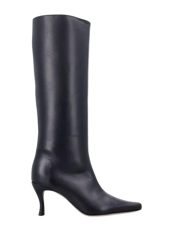 By Far Knee-high Pointed-toe Boots - Black