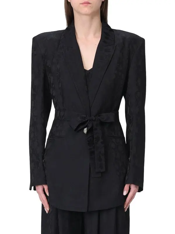 Pinko Tailored Blazer With Belt - Black