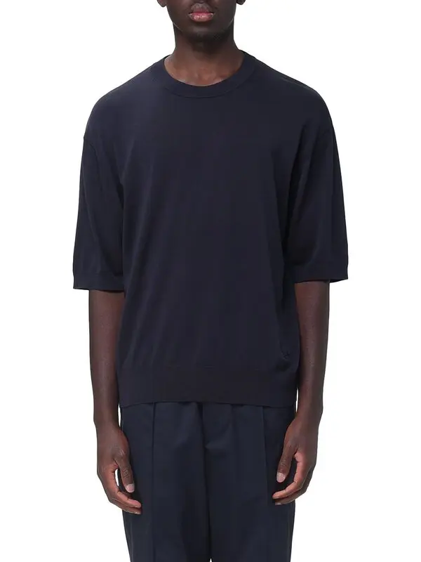 LANEUS Basic Cotton T-shirt - Blue