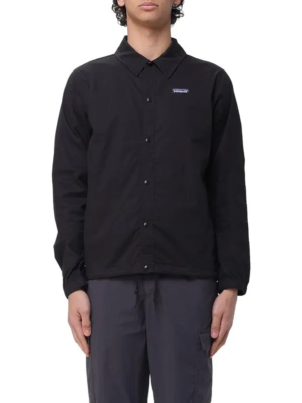 Patagonia Organic Cotton And Hemp Shirt Jacket With Logo - Black